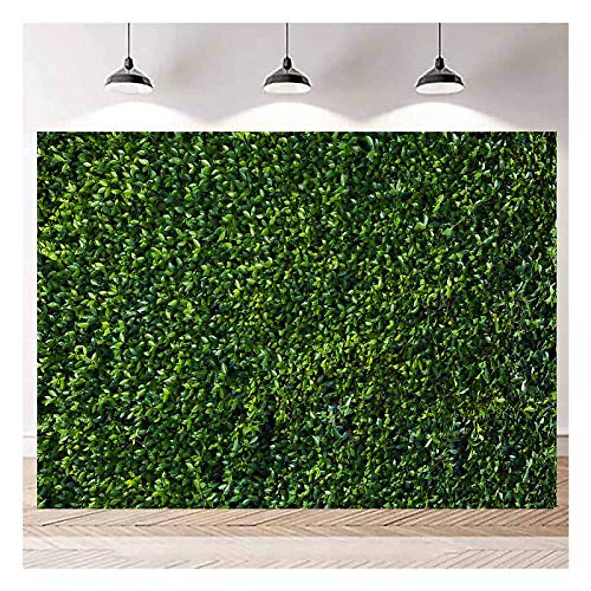 XLL Nature Spring 3D Green Leaves Photography Backdrops Newborn Baby Shower Photo Background Wall Art Wedding Birthday Party Decoration Banner Studio Props Cake Table Booth 9x6ft 9x6FT 270CM X 180CM）