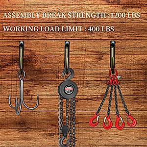 10 Pack E Track Square J Hook System, Heavy Duty J Hook Fitting W/Spring Fitting Attachments,Tie Down Anchor Points Pickup,Cargo Van,Enclosed Trailers,Semi-Trucks Trailer Hang Tools