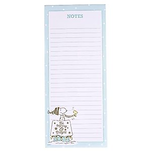 Graphique Merry Snoopy Holiday Magnetic Notepad | 100 Tear-Away Sheets | Grocery, Shopping, To-Do List | Writing Pad for Fridge, Kitchen, Office | Lined Paper | Great Gift | 4” x 9.25”