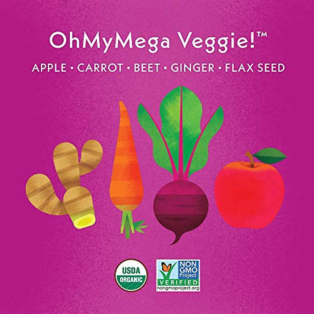 Once Upon a Farm Organic Oh My Mega Veggie, 3.2 Oz