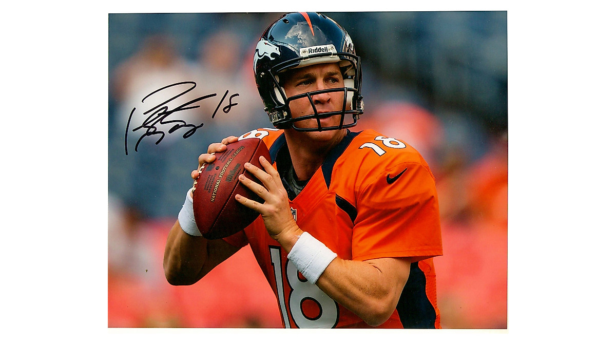 Peyton Manning Autograph 8x10 Photo Display - Kirkland Signature