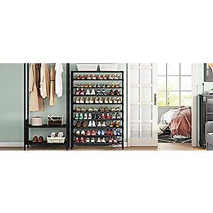 Tribesigns Upgraded 10 Tiers Shoe Rack, Large Capacity Shoe Shelf, Tall Shoe Organizer for 50 Pairs, Space Saving Shoe Storage