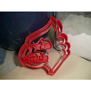 YNGLLC CARDINAL HEAD RED BIRD FACE DETAILED COOKIE CUTTER MADE IN USA PR4603