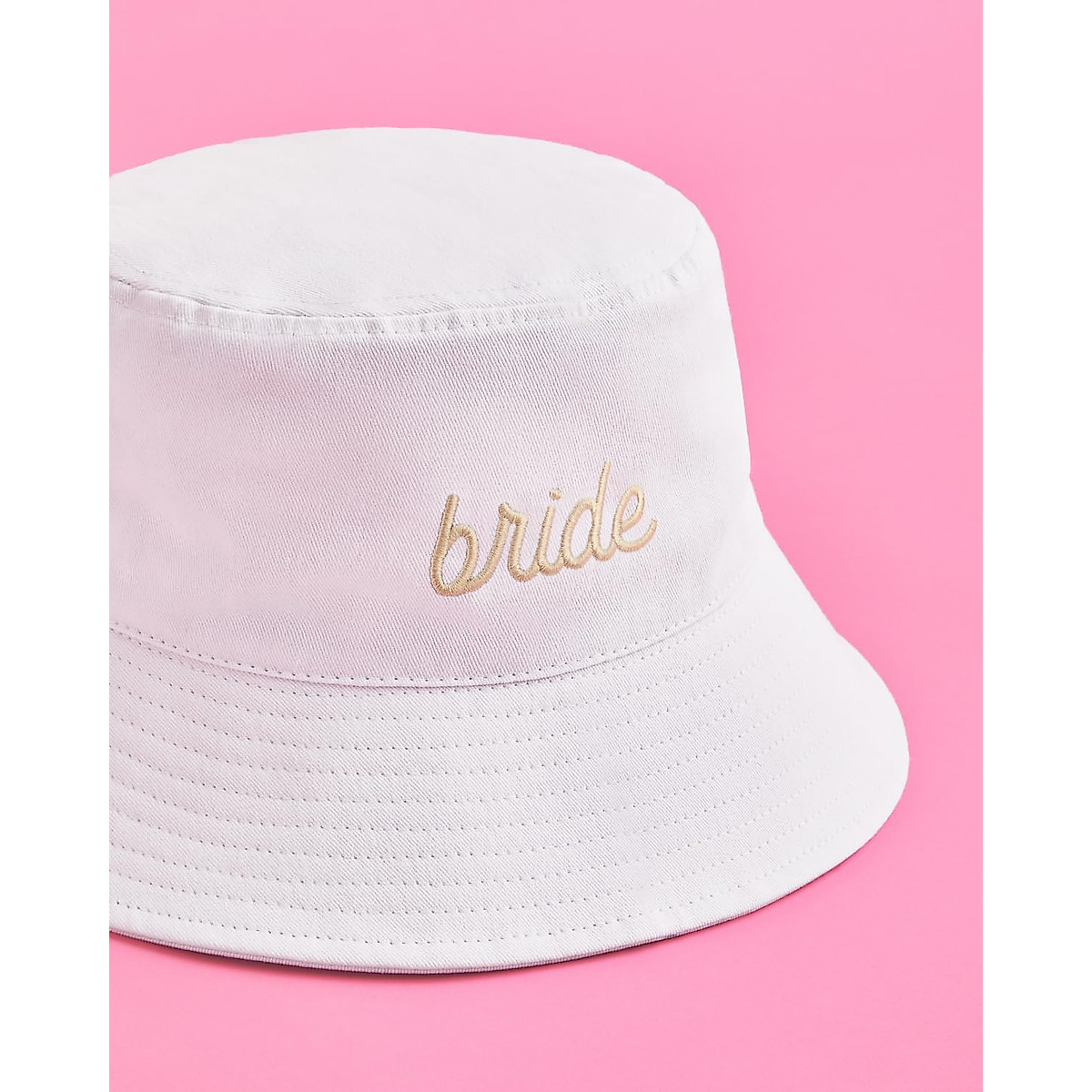 xo, Fetti Bachelorette Party Embroidered White Bride Bucket Hat | Bach Party Decorations, Beige Bride to Be Accessory, Neutral Bridesmaid Favors, Bridal Shower Supplies