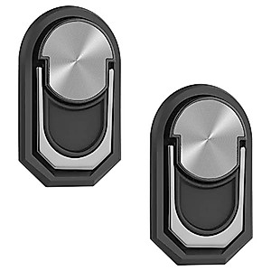 BF2JK 2 Pack Cell Phone Ring Holder Stand, 360 Degree Rotation Metal Phone Grip for Magnetic Car Mount Compatible with iPhone, Samsung, Smartphones