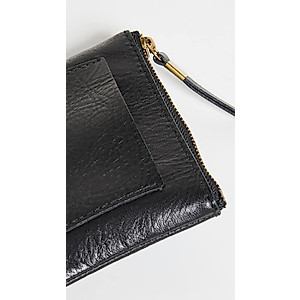 Madewell The Leather Pocket Pouch Wallet True Black One Size