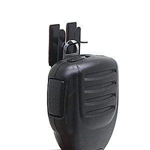 Kymate CB Mic Holder Mobile Radio Microphone Hang Up Clip for Yaesu Icom Vexter Motorola Kenwood MH48 MH36 HMN3596 HM133V HLN9073 GM300/340/950 CM200/300 Metal Hook Stick to Car 2Pack