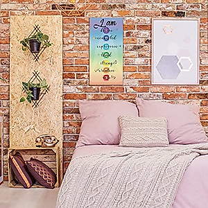 Chakra Quotes Sign Wall Decor Yoga Zen Wall Art Wooden Spiritual Decor Motivational Meditation Wall Art Zen Buddhism Spa Room Decor for Yoga Living Room Bedroom Bathroom Wall Decorations (Safe Style)