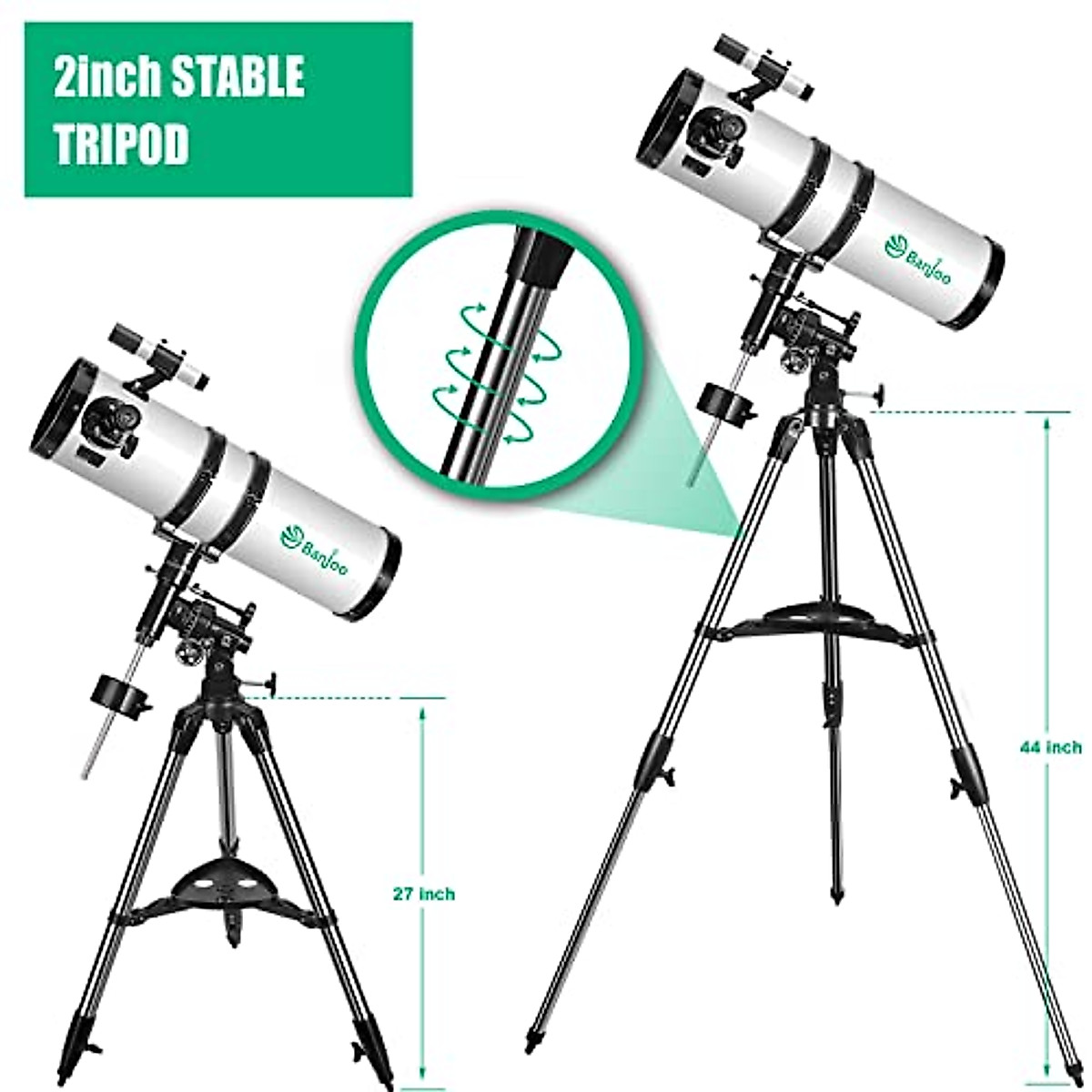 150EQ Telescope, 750mm Telescopes for Adults Astronomy with German Technology Equatorial, Fully- Coated Glass Optics Professional Newtonian Reflector Telescopes for Astronomy Beginners