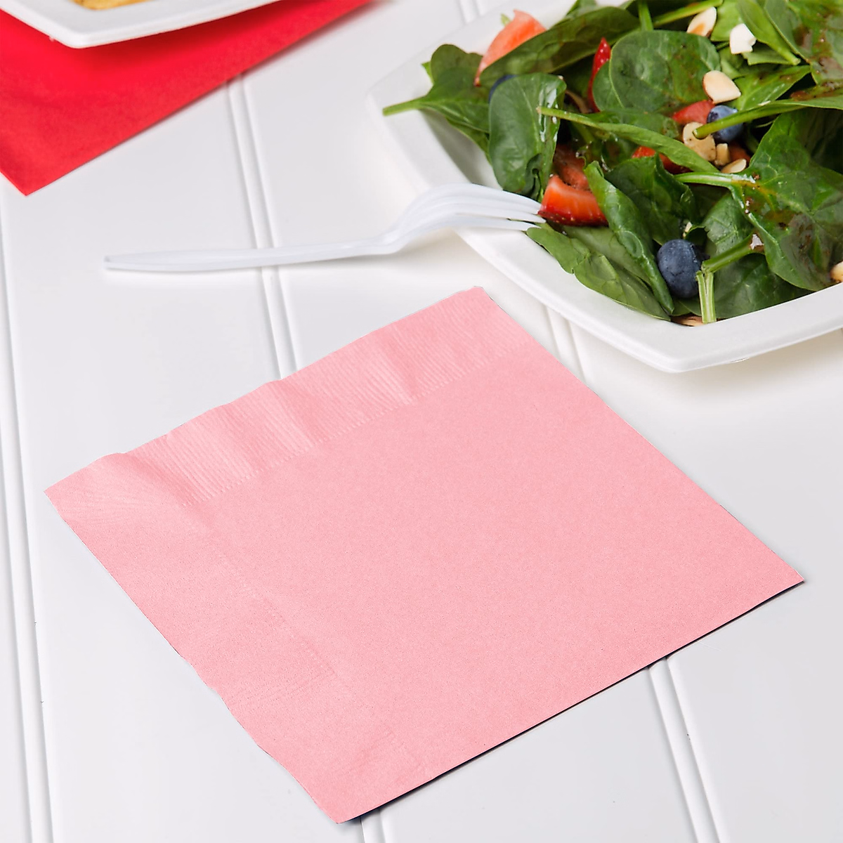 Creative Converting Luncheon Napkin, One size, Classic Pink