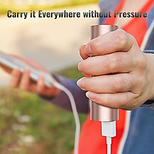 BONAI Portable Charger 5000mAh USB C Power Bank Small Cellphone Portable Power Bank for iPhone 14 13 12 11 X Samsung Huawei (USB A to USB C Charging Cable Included) (Rose Gold)