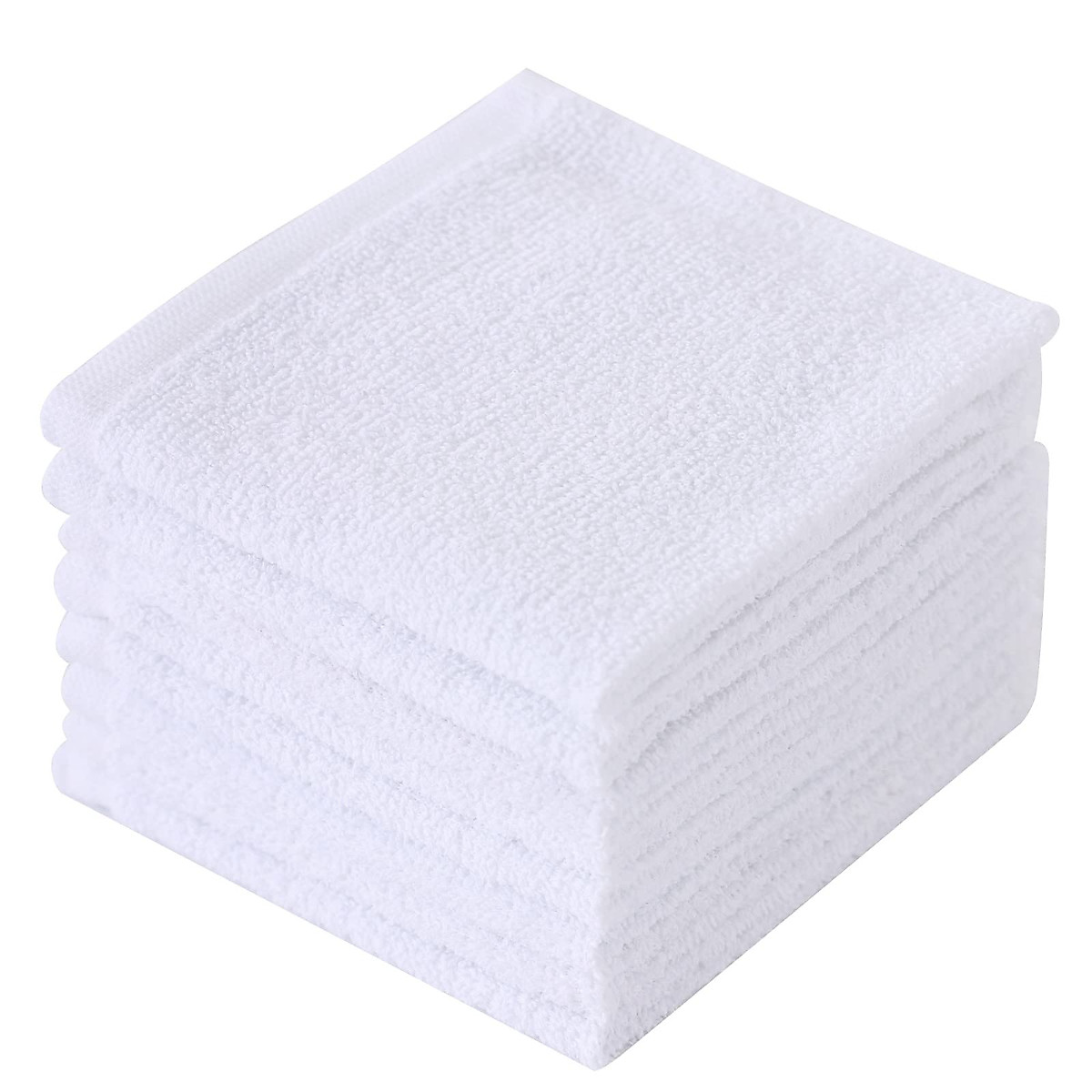 comgloe Kitchen Dish Cloth Pack of 8,100% Cotton 10x11 Inches Absorbent Reusable Dish Towels