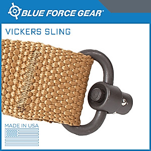 Blue Force Gear Vickers Push Button Sling | Adjusts for Carrying Positions | 2 Point Sling with QD Points | 36-62 inches (Multicam Camo)