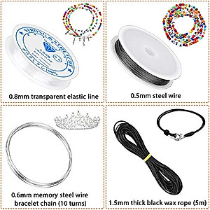 Jewelry Making Kit, Paxcoo Necklace Making kit with Jewelry Wire, Jewelry Tools and Findings, Crimp Beads, Bracelet Clasps and Closures for Beading, Jewelry Making Supplies and Repair