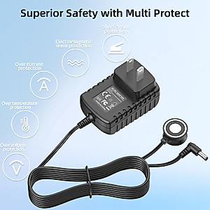 13.3V Charger for Shark Vacmop VM251 VM252 VM252C VM200 VM200C VC200 VC205 QM250 UM205 Hard Floor Vacuum Mop