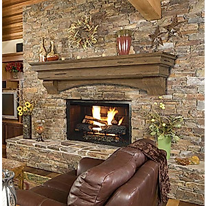 Pearl Mantels 497-60-10 Celeste Mantel Shelf, 60-Inch, Dune Finish