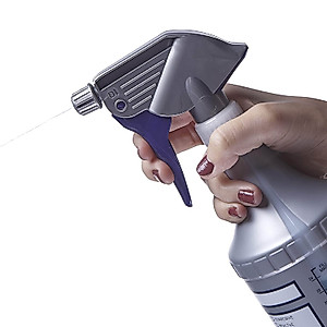 Consolidated Plastics Spraymaster Spray Bottle (12 Pack) Leakproof Sprayer, HDPE, Gray, 32oz