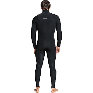 Quiksilver Mens 3/2 Sessions Chest Zip Wetsuit - Black | Medium