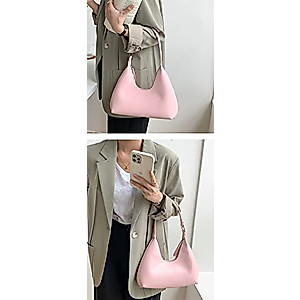 Women's Satchel Bag PU Clutch Small Satchel Bag Cute Shoulder Bag Hobo Bag Solid Color Fashion Mini Clutch