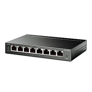 TP-Link TL-SG108PE 8-Port Gigabit Web Managed Easy Smart Ethernet PoE Switch (4 PoE Ports, 55 Watt Budget)