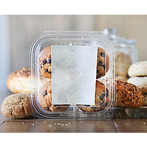 FRESHPAPER Keep Baked Goods Fresh, 16 Reusable Food Saver Sheets for Bread, Bagels, Muffins, Cookie Storage, Healthy Meal Prep, BPA Free, 2 (8 Sheet) Packs, Made in The USA