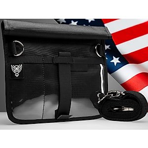 Xtreme Sight Line ~ Xecutive Faraday Bag for Phones and Other Small Electronics (11" x 9") ~ Data Security for Executive Travel ~ Shoulder Strap Included ~ Tracking/Hacking Defense