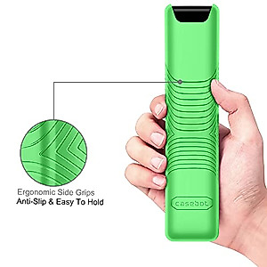 Fintie Protective Case Compatible Samsung Smart TV Remote Controller BN59 Series, CaseBot Light Weight Kids-Friendly Anti Slip Shock Proof Silicone Cover, Green-Glow in The Dark