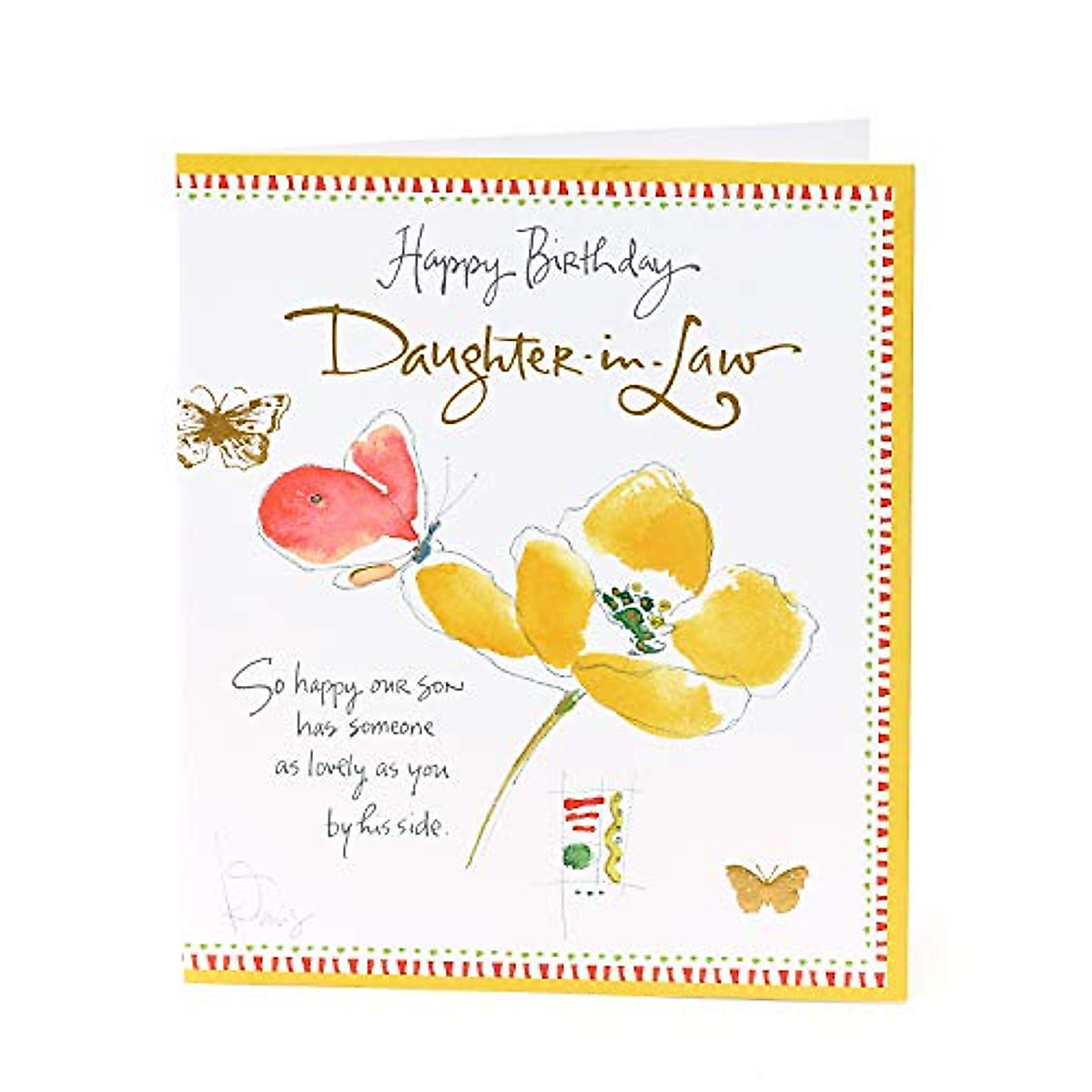 Daughter-in-Law Birthday Card - Birthday Card for Daughter-in-Law - Daughter Birthday Card - Gift Card for Her - Birthday Gifts for Daughter-in-Law