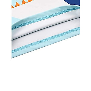 Dilon Toddler Baby Boys Swimsuit Shark Bathing Suits Set-Two Piece Short Sleeve Rashguard Swimwear & Swim Trunks Set(Shark,4-5T)