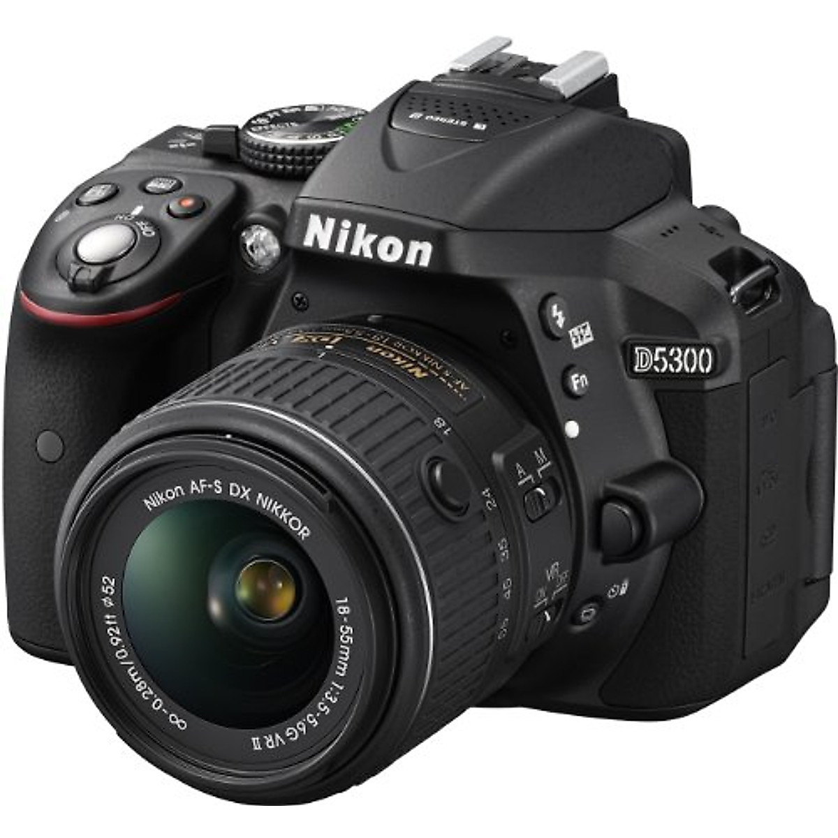 Nikon D5300 Digital SLR with 18-55mm VR II Compact Lens Kit - Black (24.2 MP) 3.2 inch LCD