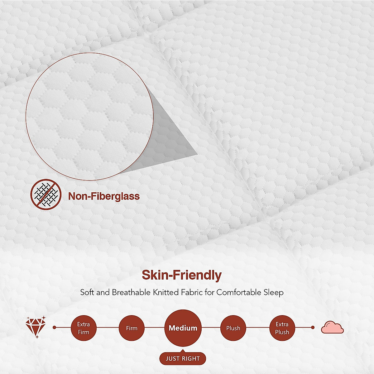 Ayeawo California King Mattress, 12 Inch Cal King Hybrid Mattress with Gel Memory Foam and Pocketed Springs, Pressure Relief and Motion Isolation, Cali King Mattress in a Box, Medium Firm