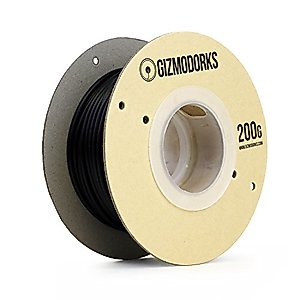 Gizmo Dorks Polycarbonate Filament for 3D Printers 1.75mm 200g, Black