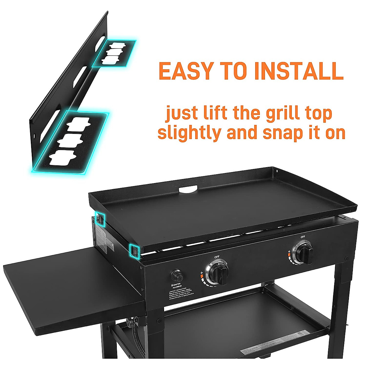 JiRiCHMi Blackstone Wind Guard 28 Inch - Blackstone Griddle Accessories for Flat Top Gas Grill,Suitable For Blackstone Accessories Kit Wind Blocker,Compatible with Rear Grease Cup,Hood and Side Shelf