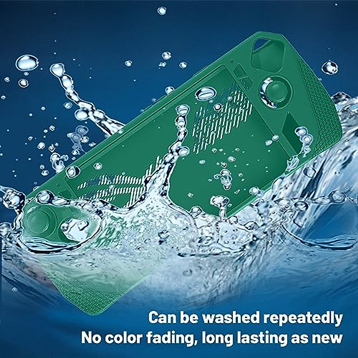 PAKESI Silicone Case for ASUS ROG Ally 2023 Release,Handheld Game Console Cover Protector Case with 2 Thumb Grip Caps and 2 Pack Screen Protectors - Enhance Your Gaming Experience(Green)