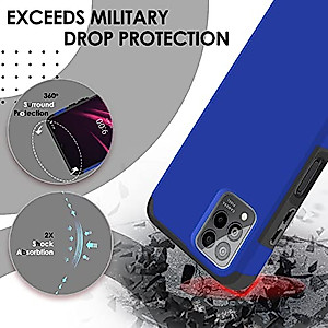 HRWireless Compatible for Revvl 6X Pro 5G, Revvl 6 Pro 5G Phone Case (Pro Version Quad Camera) Ultimate [Shockproof] Heavy Duty (Magnetic Mount Friendly) Premium Dual-Layer Cover for Protection