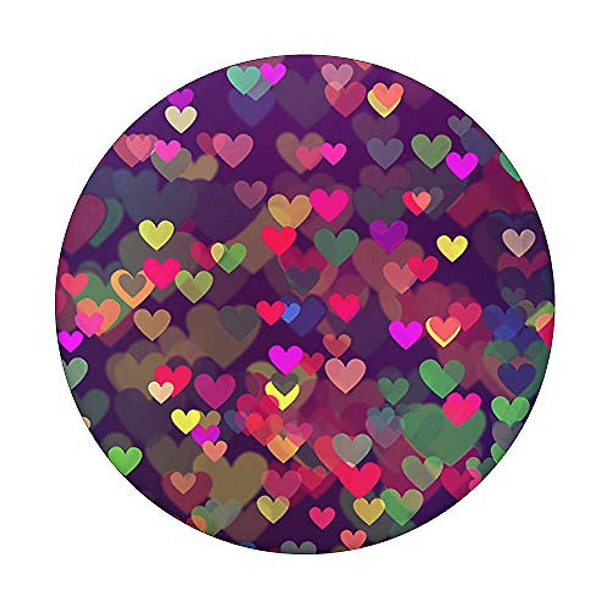 Heart Multicolor Colorful Hearts PopSockets PopGrip: Swappable Grip for Phones & Tablets