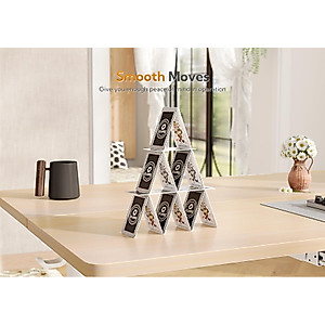 Claiks Standing Desk with Drawers, Stand Up Electric Standing Desk Adjustable Height, Sit Stand Desk Computer Workstation, 55 Inch, Natural