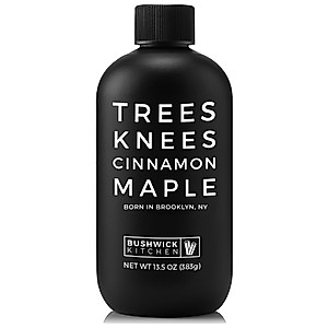 Trees Knees Cinnamon Maple, Organic Maple Syrup Infused with Cassia Cinnamon ,11.5 Ounce Bottle Vegan, Gluten Free, Paleo-friendly, Grade-A, Pure Maple Syrup, Foodie Gifts, Coffee Gifts, Cocktail Gifts