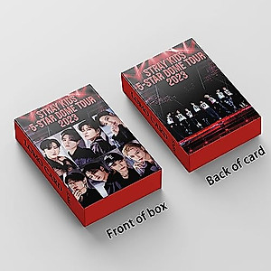 PYAJUU Stray kids Photocards Skz 2023 Photocards 55pcs Kpop Stray kids 5-star Dome Tour 2023 Lomo Cards Stray kids Merch Gift for Fans Daughter