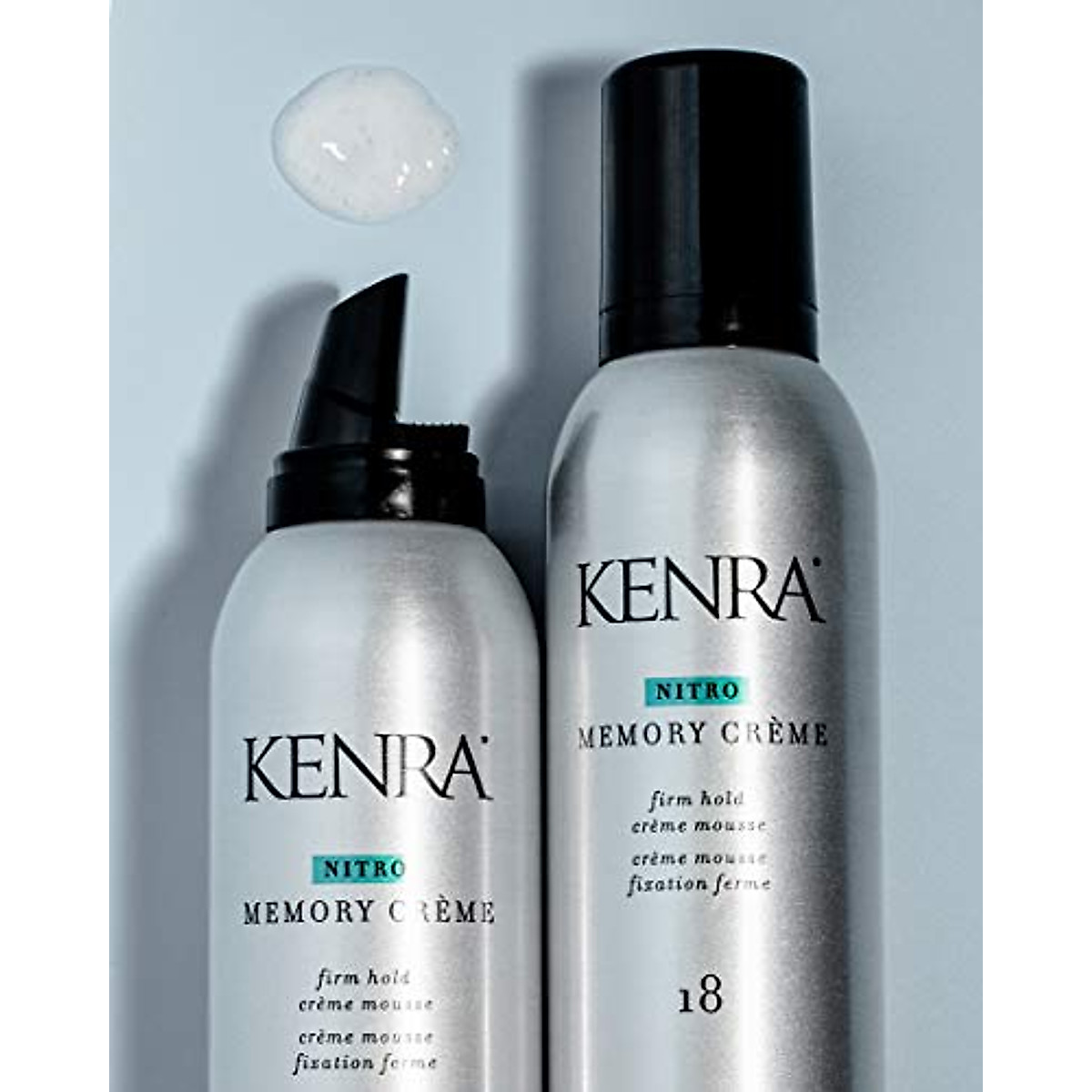 Kenra Nitro Memory Crème 18 | Firm Hold Crème Mousse | 3 Day Style Memory | 1st Nitrogen Crème Mousse | No Stick Application | All Hair Types | 8 fl. Oz