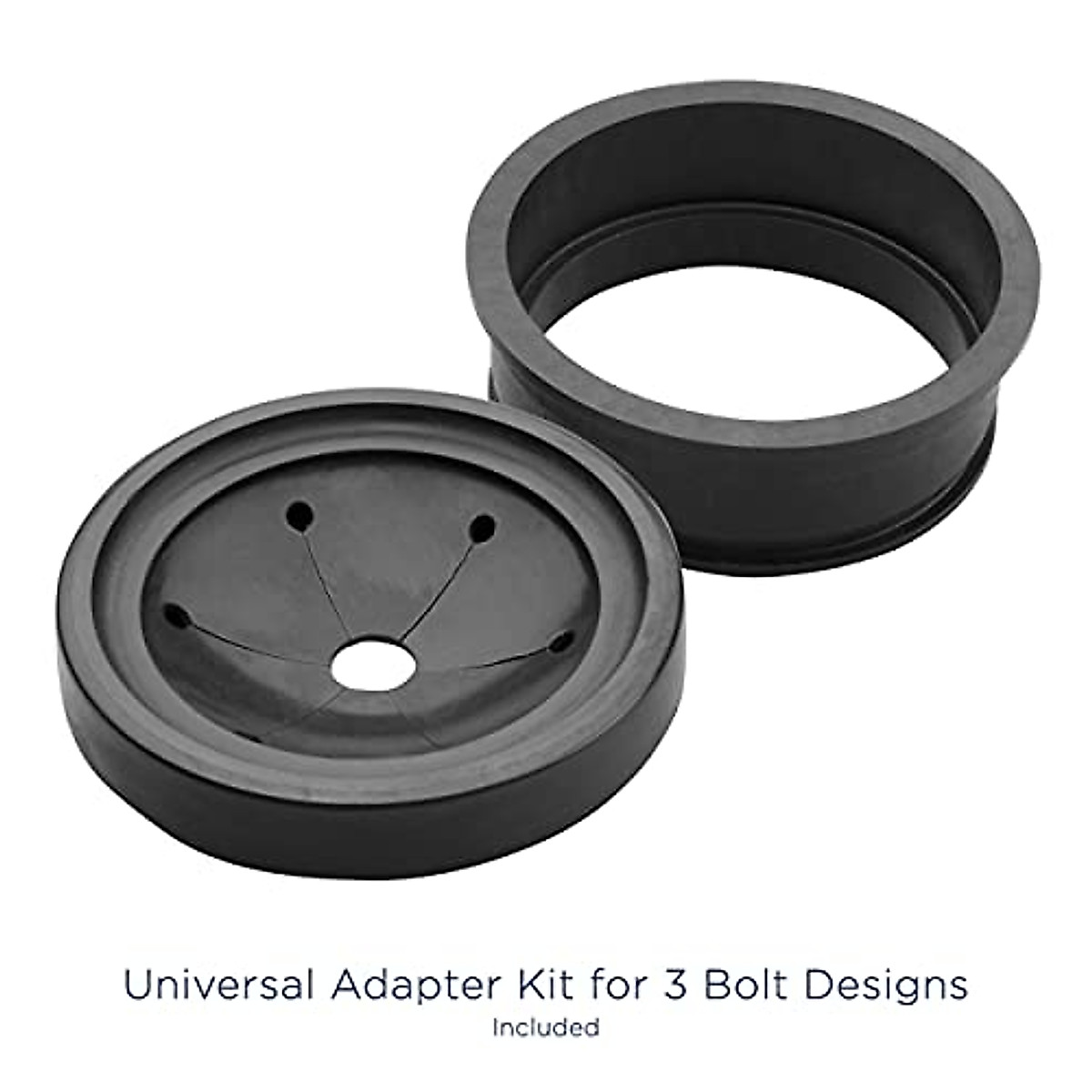 GE Continuous Feed Garbage Disposal, 1/2 Horsepower, Good for Grinding: Beans, Potatoes, Peels, & Cooked Meat, Easy Install Kit Included, Non-Corded, Recommended for 2-4 Person Homes Black