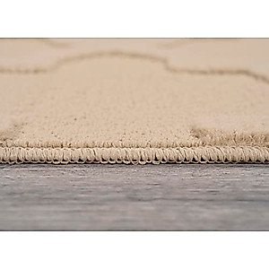 Garland Rug Quatro 6 ft. x 9 ft. Area Rug Tan