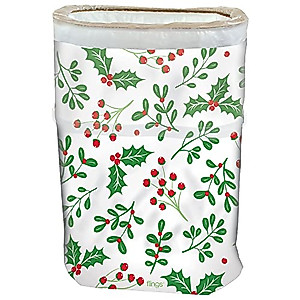 amscan Traditional Christmas Fling Bin Pop-Up Trash Bin - 22" x 15" x 10" | Multicolor | 1 Pc.