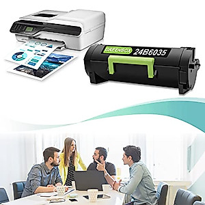 GREENBOX Remanufactured 24B6035 High-Yield Toner Cartridge Replacement for Lexmark 24B6035 Black Toner Cartridge for Lexmark M1145 XM1145 Printers (16,000 Pages, Black, 1-Pack)