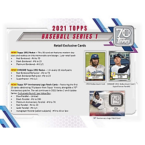 Topps 2021 Series 1 Baseball Hanger Pack