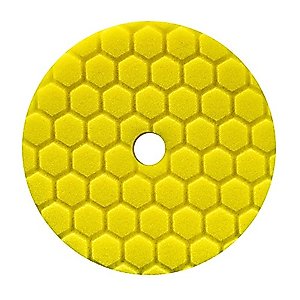 Chemical Guys BUFX111HEX6 Hex-Logic Quantum Heavy Cutting Pad, Yellow (6.5 Inch Pad made for 6 Inch backing plates)