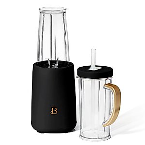 Beautiful Personal Blender, 12 Piece Set by Drew Barrymore (Black Sesame)