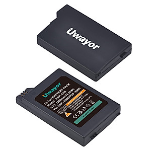 Uwayor PSP 2000 Rechargeable Battery for Sony PSP-2000 PSP-3000 PSP-S110 Console, PSP-2001, PSP-3000, PSP-3001, PSP-3002, PSP-3004 Console