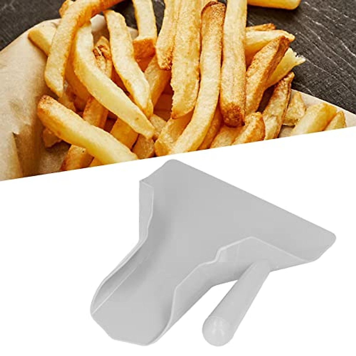 French Fry Scoop, Chip Popcorn Bagger, Right Handle French Fry Bagger Scoop Ice Candy Snacks Desserts Scooper Kitchen Utensils