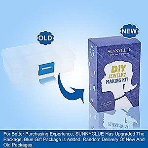 SUNNYCLUE 1 Box 1000+pcs DIY 10 Sets 4mm Seed Beads Kit Arts and Crafts for Include Keychain, Keyring & Lanyard Clips, Instruction Pony Beads Kit Christmas Gift Jewelry Making Paper Box Plastic Case